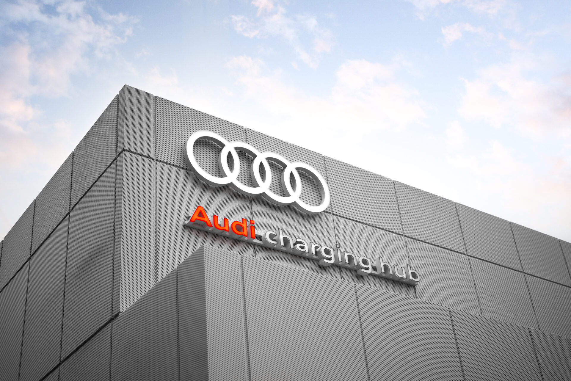 Audi electric vehicle charging lounge opened for Christmas