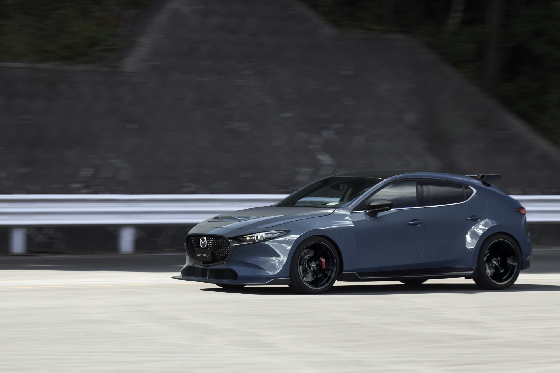 Mazda 3 X Turbo: hybrid hot hatch hero imagined