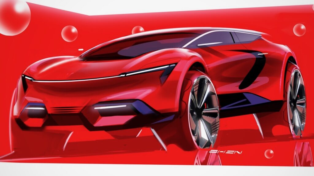 Chevrolet Corvette SUV teaser shown by General Motors design team