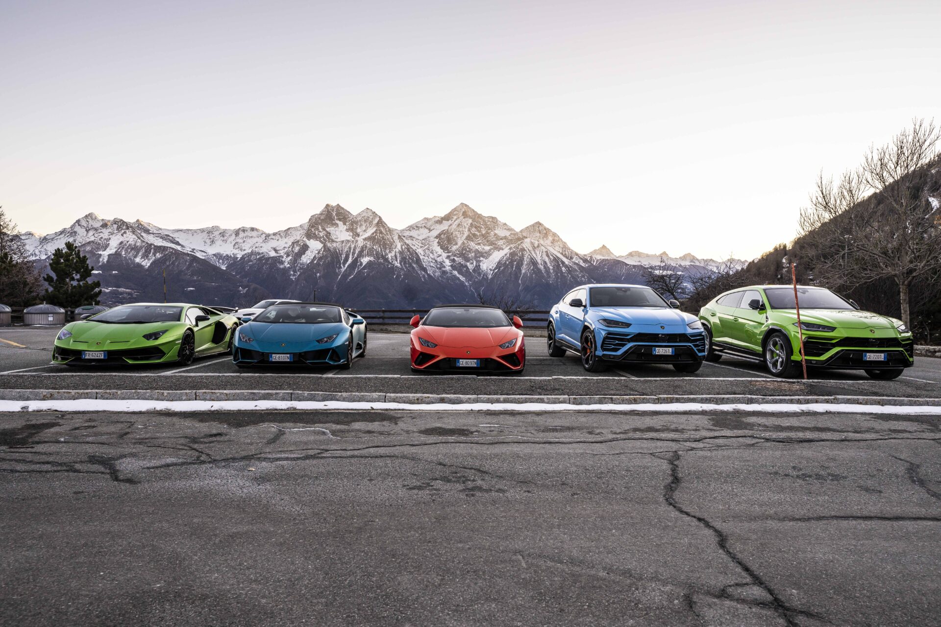 Lamborghini Bologna – Italian Alps winter road trip