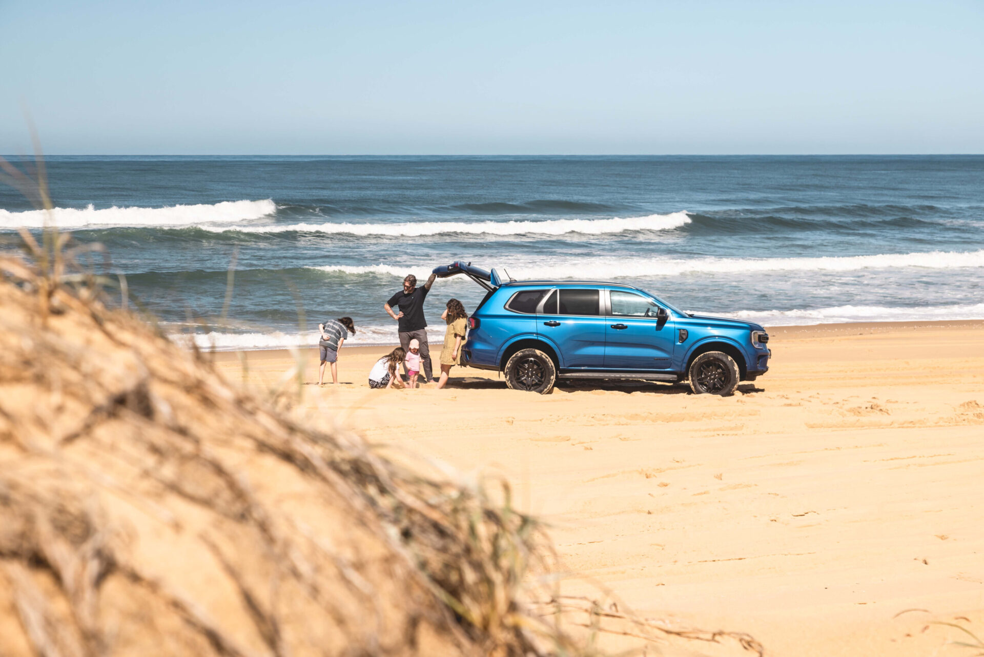 A family adventure to Stockton Beach in the new Ford Everest