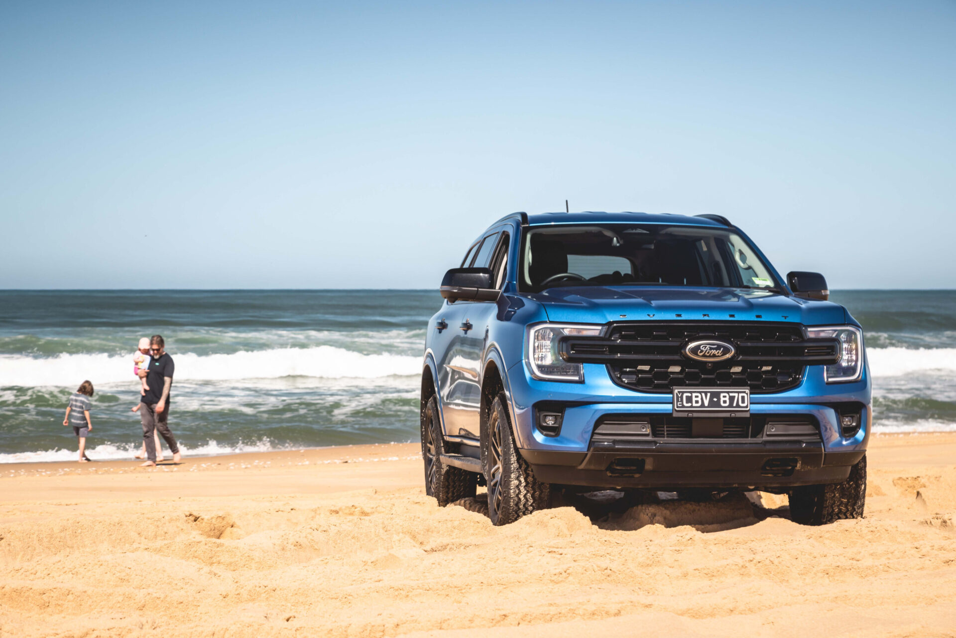 A family adventure to Stockton Beach in the new Ford Everest