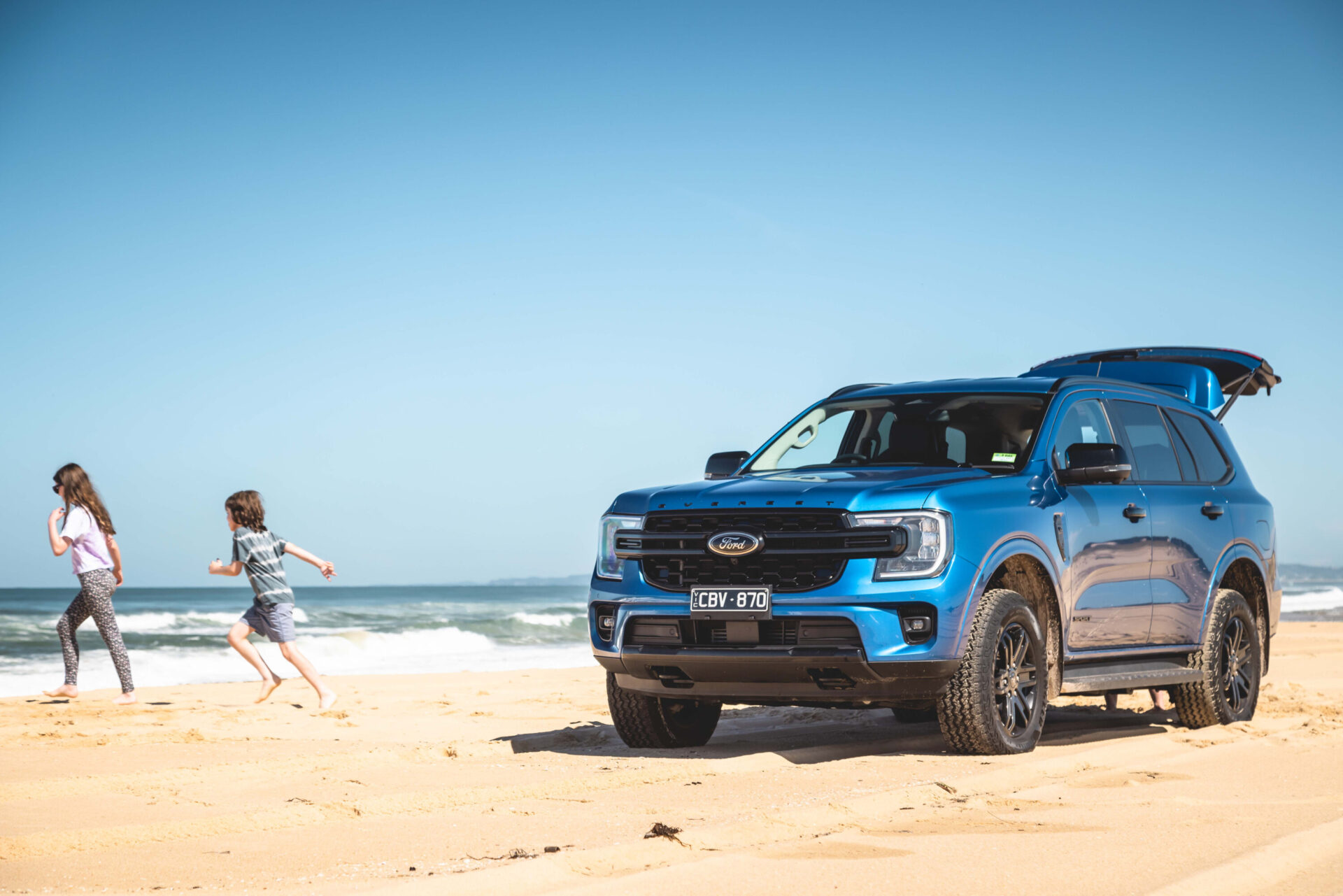A family adventure to Stockton Beach in the new Ford Everest