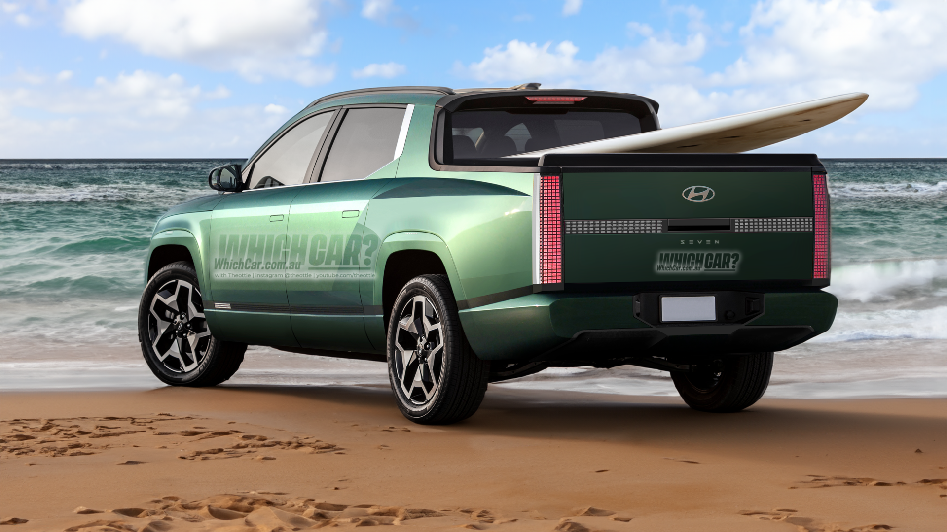 Hyundai Ioniq electric ute imagined