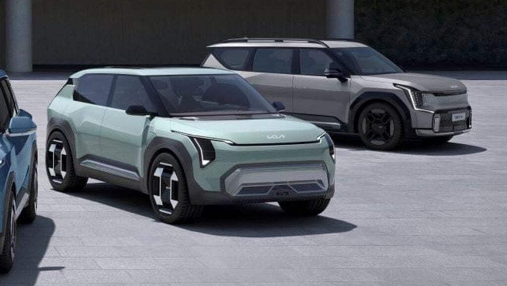 Kia's electric future: Two new EVs previewed in leaked image