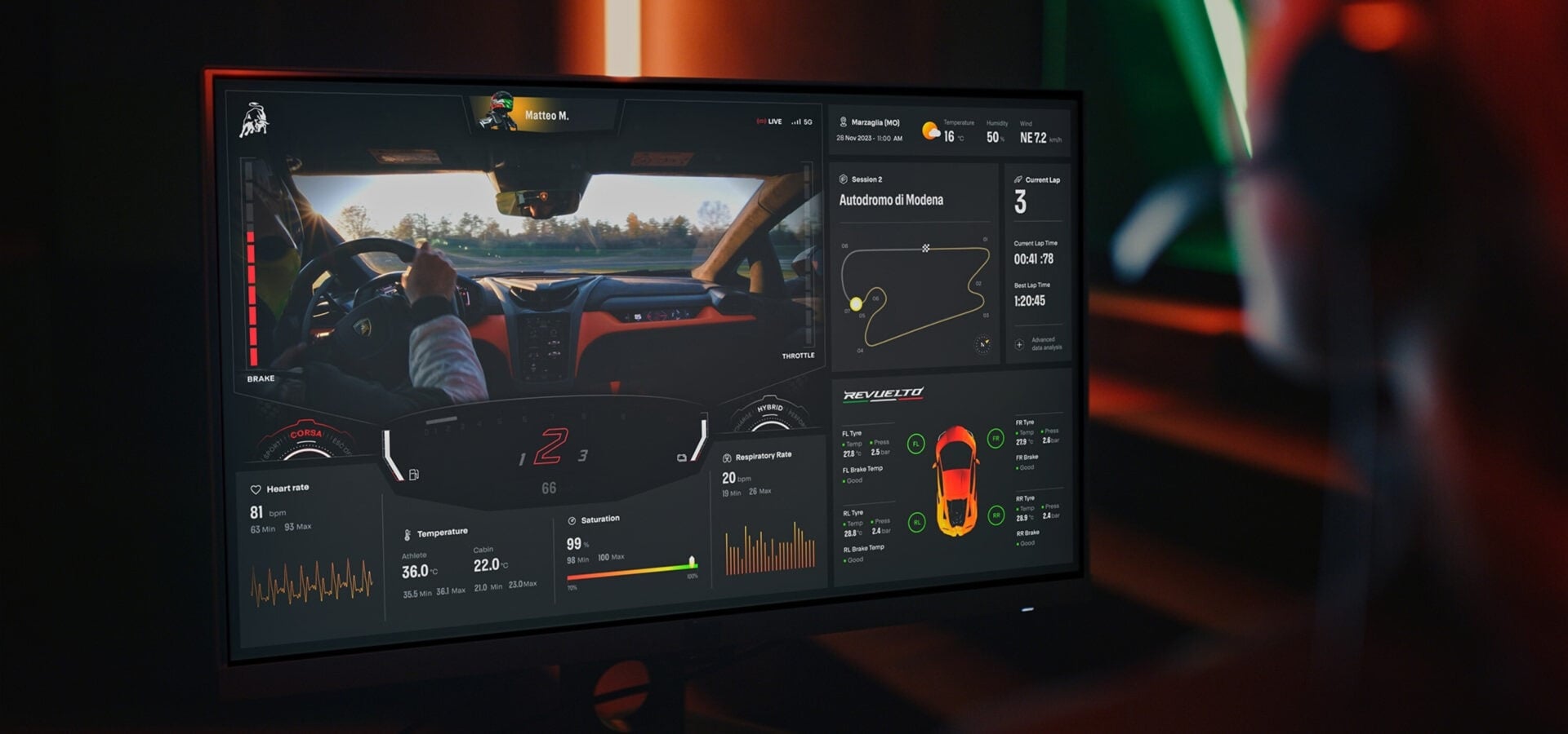 Video: Lamborghini announces Telemetry X performance and health insights