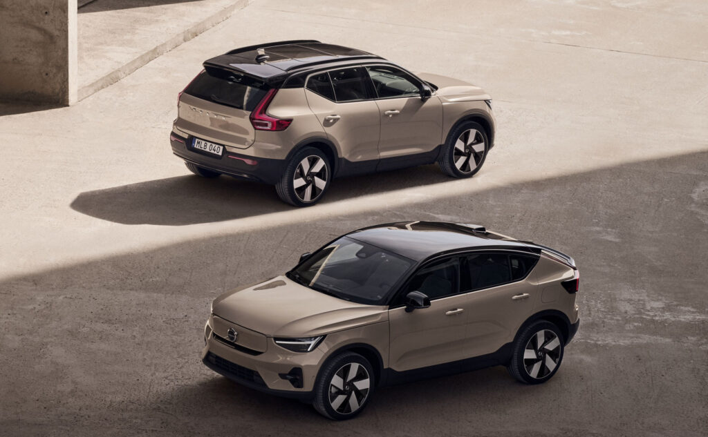 2025 Volvo EX40 & EC40 revealed: XC40 & C40 electric SUVs renamed
