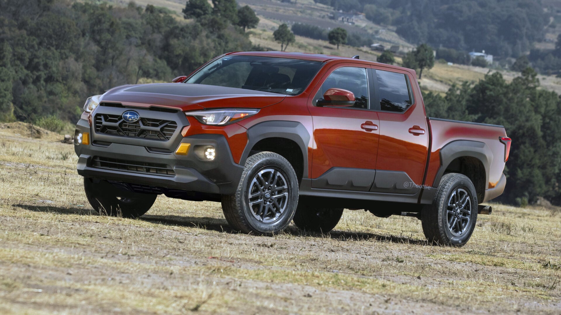 2026 Subaru Baja ute rendered