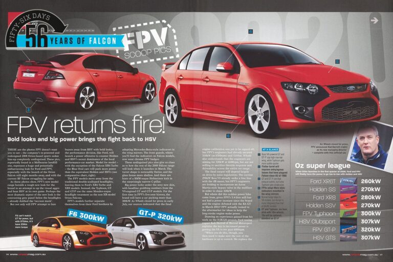 2007 Ford Falcon: Next gen FG FPV scoop