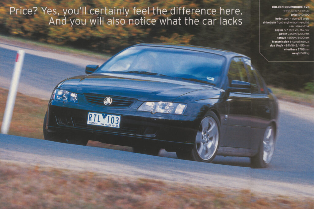 2002 Holden Commodore: VY Commodore - Reinventing Australia's top seller