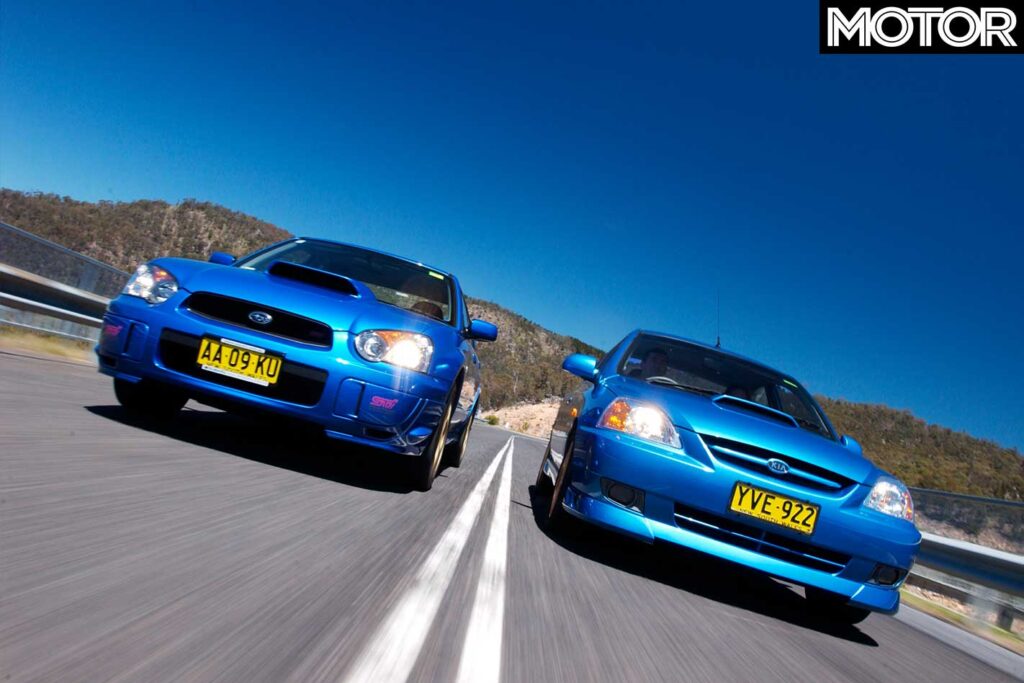 2005 Subaru Impreza WRX STi vs Kia Rio Sports-Pac comparison review ...