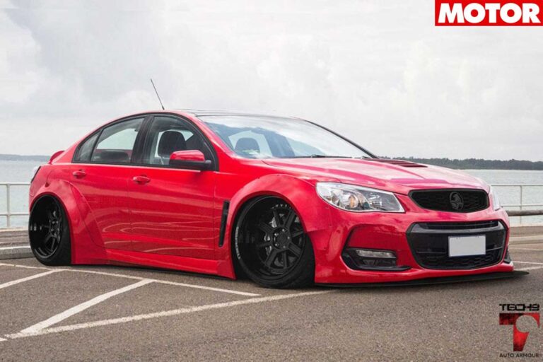 This Holden VF Commodore wide body kit is wild