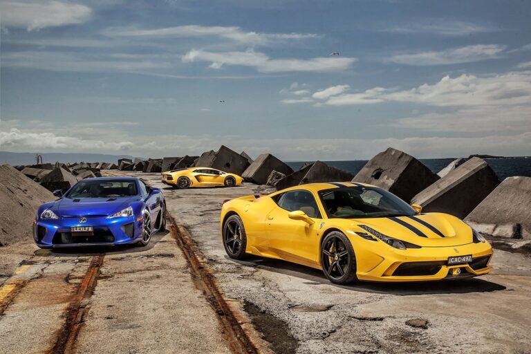 Supercar trio