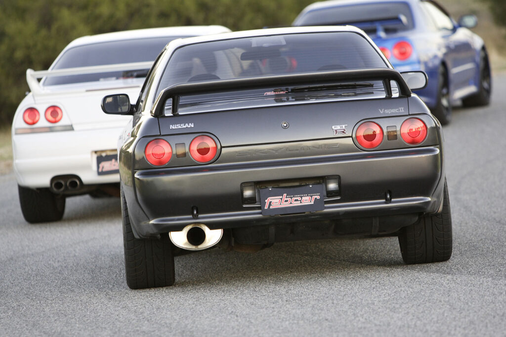 MOTOR archive 2008: Nissan R32 v R33 v R34 v R35 GT-R
