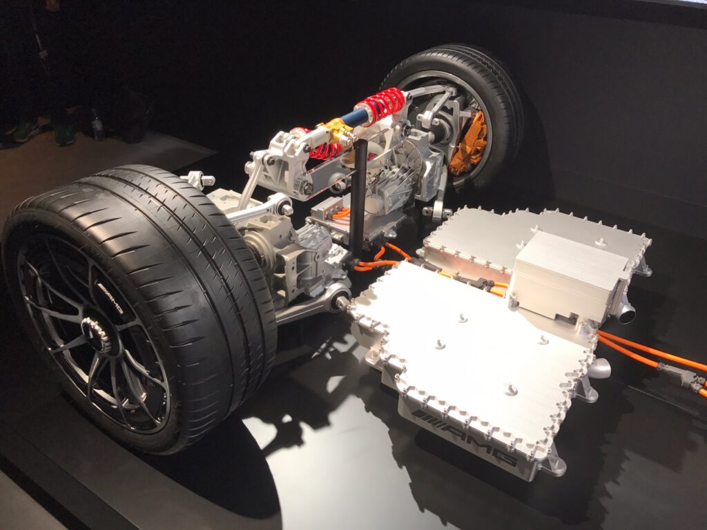 AMG Project One hypercar drivetrain model reveals secrets