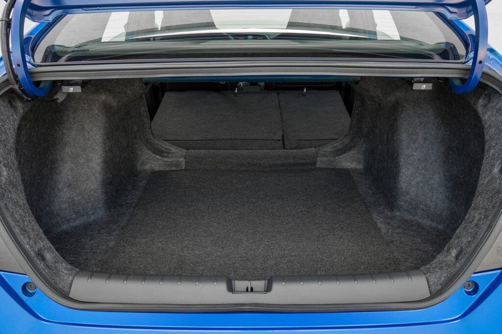 Boot sizes of the most popular sedans