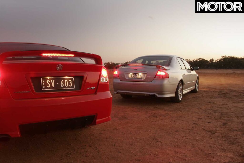 All Aussie Showdown 2005: Holden Commodore SV6 vs Ford Falcon XR6 ...