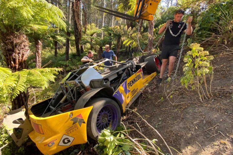 Rod Millen’s Pikes Peak Toyota Celica crashed