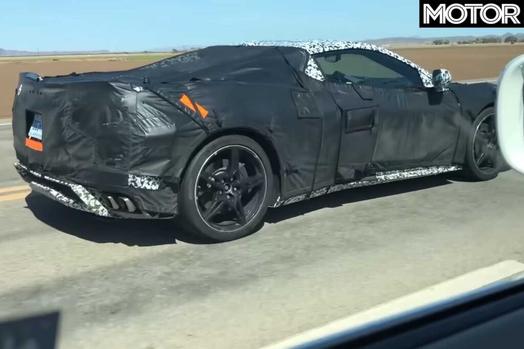 Chevrolet C8 Corvette development mules spied with GM boss