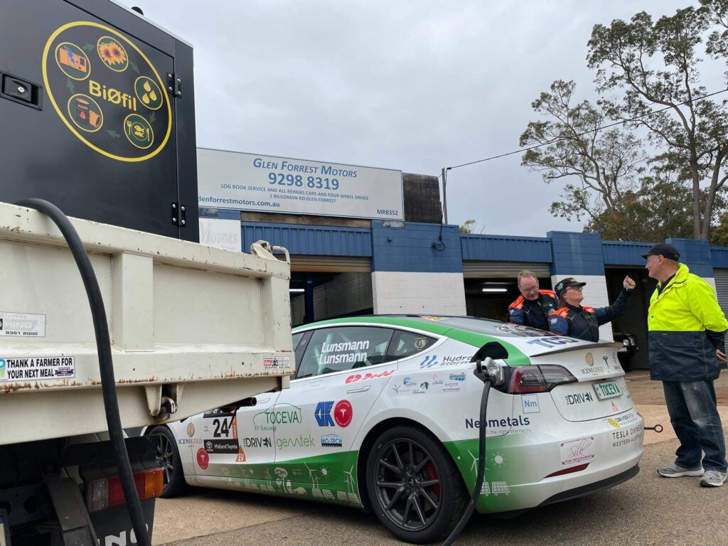 Tesla wins 165 class at Targa West