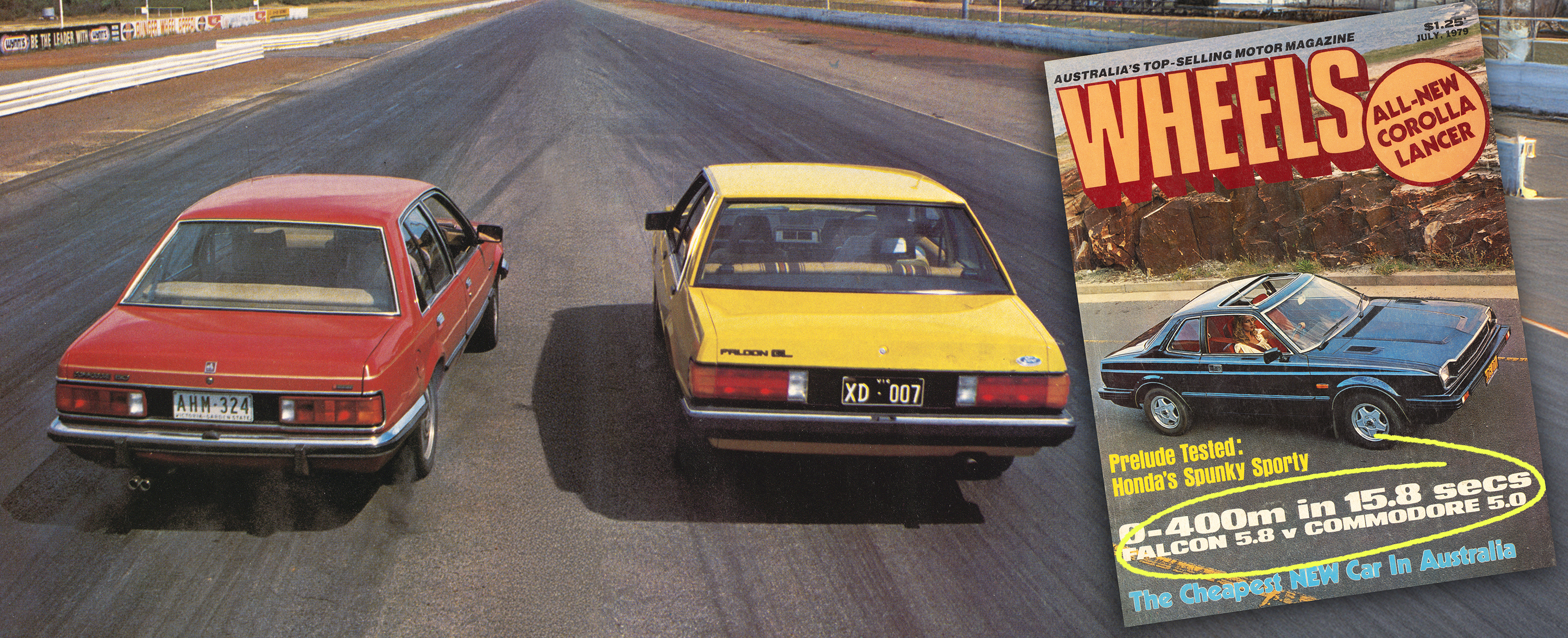 From the Wheels archive: Holden VB Commodore vs Ford XD Falcon in a V8 ...
