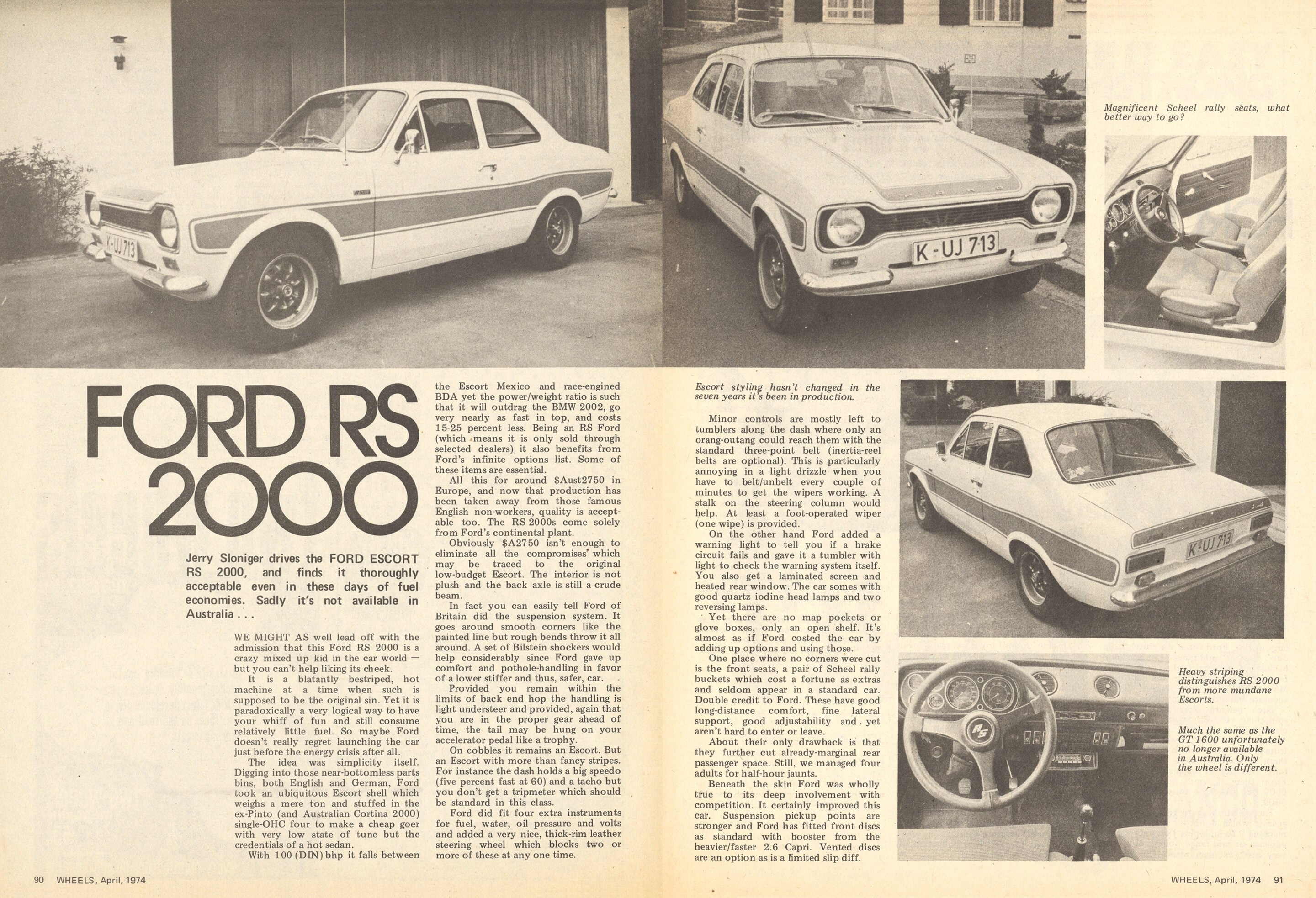 From the Wheels archive: Escort RS2000 – Ford’s mini muscle car