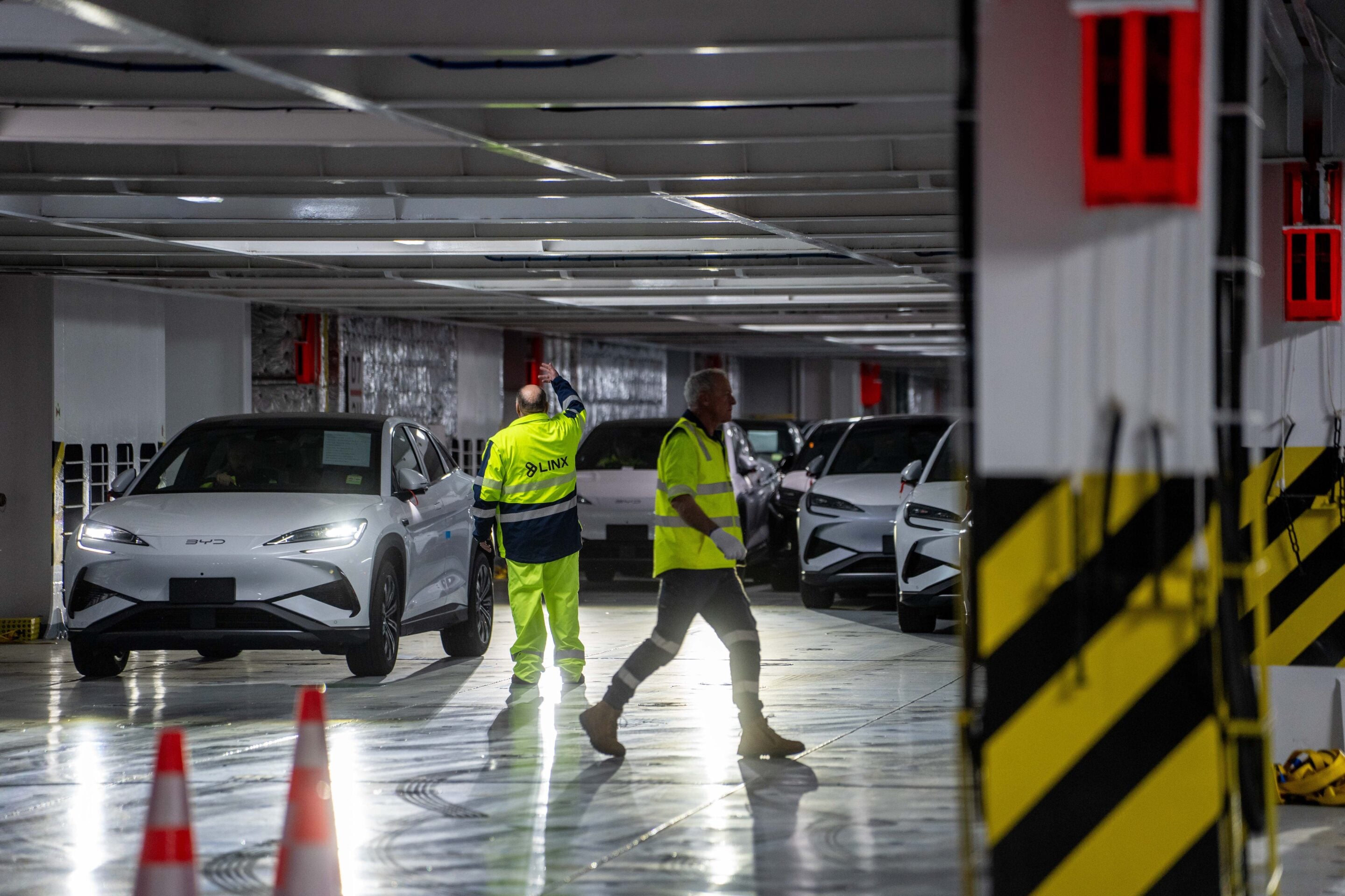 BYD’s much publicised ship arrives in Australia carrying almost 5000 ...