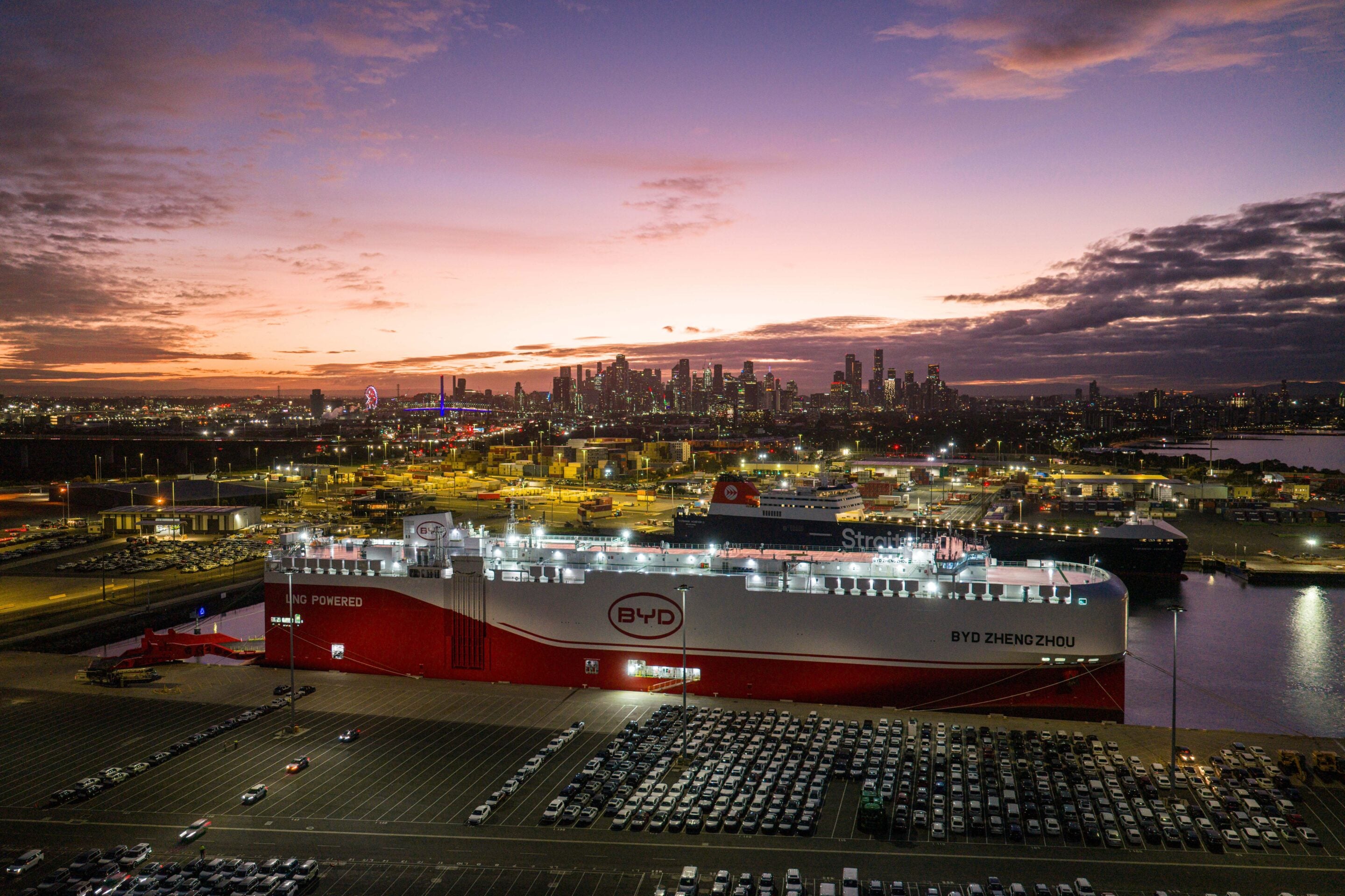 BYD’s much publicised ship arrives in Australia carrying almost 5000 ...